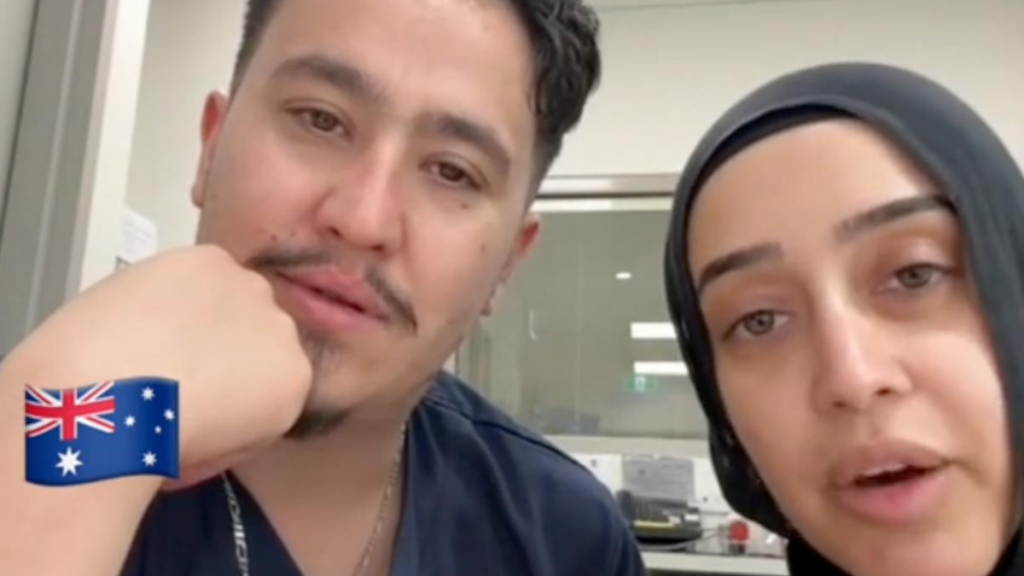 Ex-nurses Ahmad Rashad Nadir and Sarah Abu Lebdeh, who threatened to ...