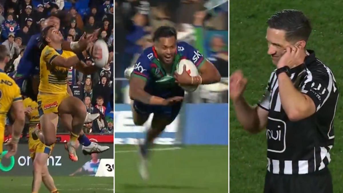 NRL finals race rocked by controversial bunker call as Warriors denied ...