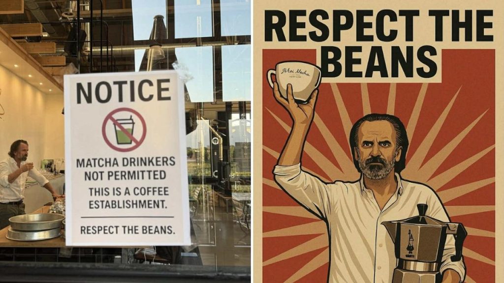 A German café has gone viral for banning matcha drinks, telling ...
