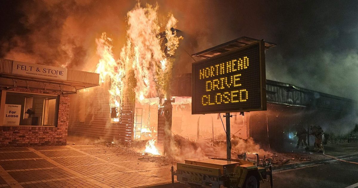 UPDATED: Fire destroys two businesses on Moruya's main street, police ...