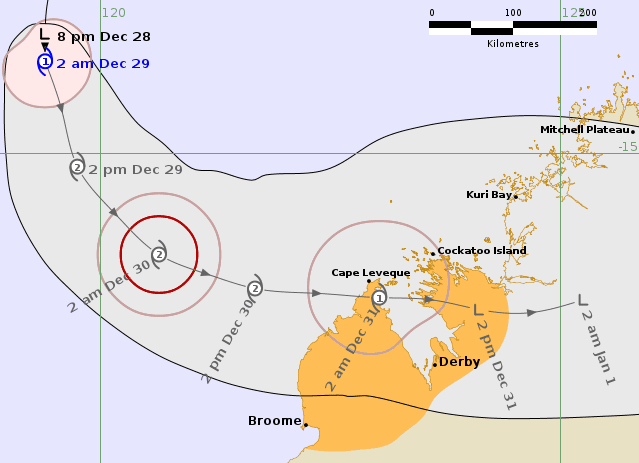 Warning issued as cyclone forms off Kimberley coast - Australian Online ...
