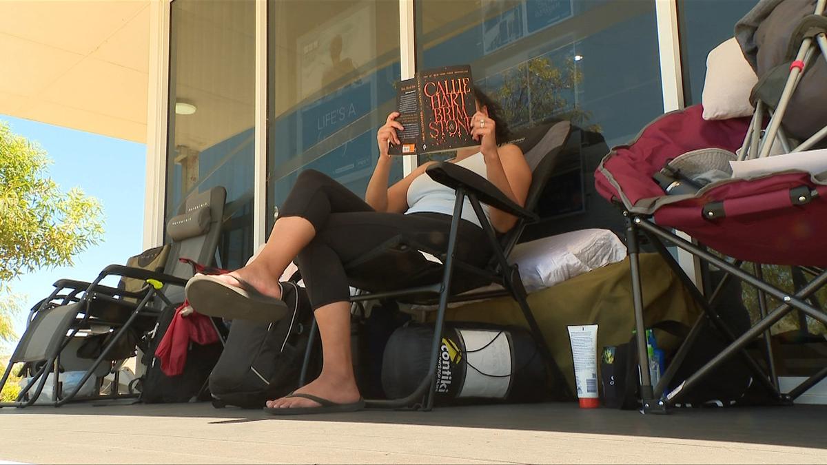 Perth buyers camp outside a Burns Beach sales office as housing crunch ...