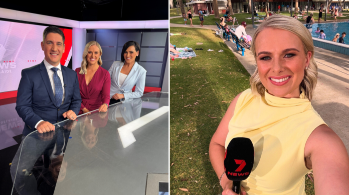 Casey Treloar as 7NEWS Adelaide weather presenter, taking over from ...