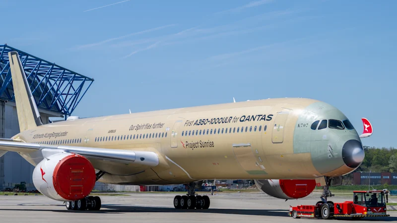 Airbus A350-1000ULR: Qantas' Project Sunrise plane begins flight ...
