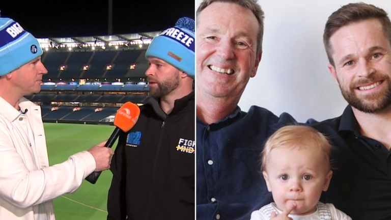Daniher’s grandsons ‘light up’ after spotting ‘Pops’ in tributes as ...