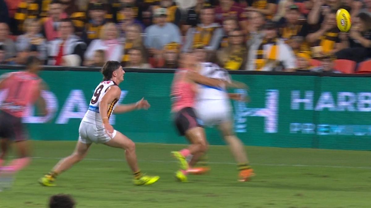 Hawthorn defender Josh Weddle in hot water after Daniel Rioli suffers ...