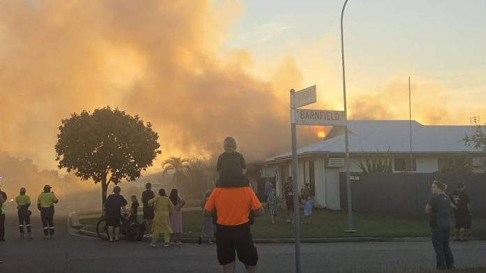 Firefighters battle major house fire as thick smoke blankets ...